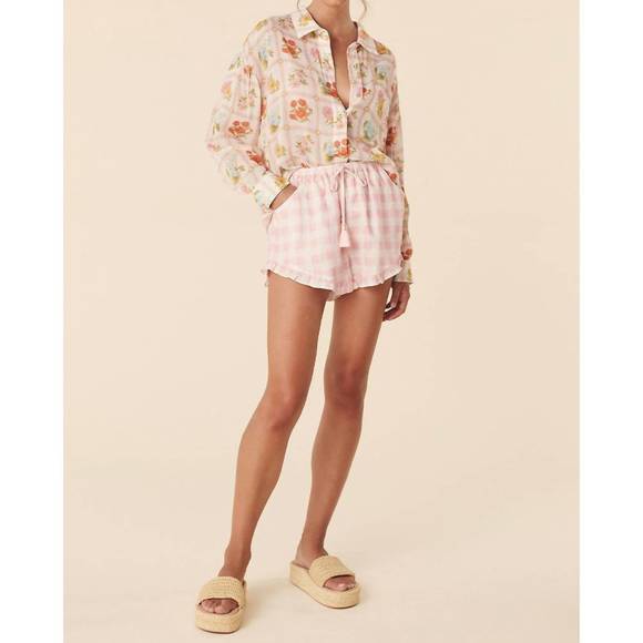 Spell | Shorts | New Spell Flora Short In Pink | Poshmark